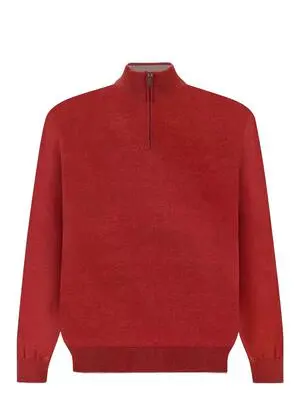 Paul & Shark Piuma Half-zip Sweater - Red