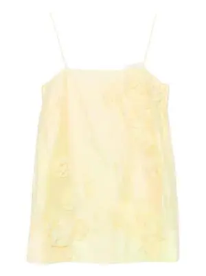 Aje Cloudscape Floral-appliqué Blouse Neutrals