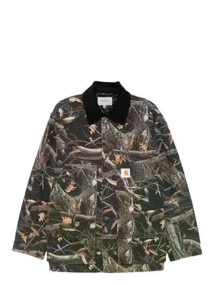 Carhartt Work In Progress Lander Camo-print Jacket - Black