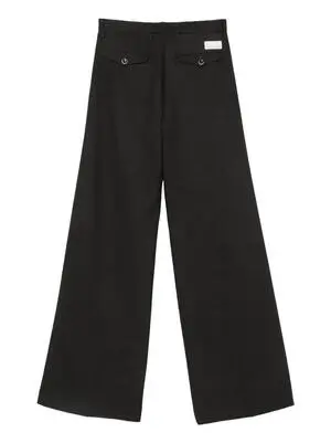NINE:INTHE:MORNING Nadia Button-fastening Palazzo Pants - Brown