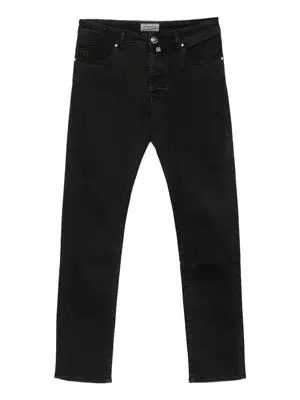 JACOB COHEN Logo-patch Slim-fit Jeans