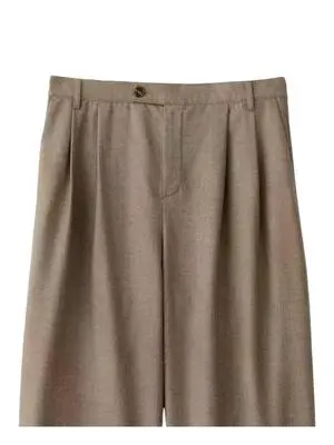 A KIND OF GUISE Yesa Pleated Wide-leg Trousers - Neutrals