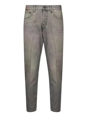 LARDINI Washed Slim-fit Jeans - Grey