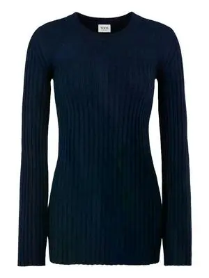 TOD'S Cashmere Blend Round-neck Pullover - Blue