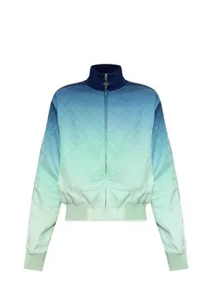 CASABLANCA Monogram-jacquard Zip-up Sweatshirt