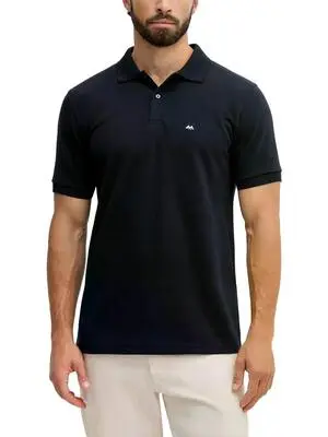 LINDBERGH Logo-embroidered Polo Shirt - Blue