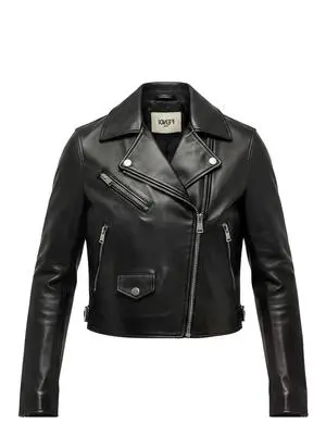 FENDI Soft Nappa Leather Biker Jacket