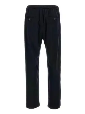 Barena Venezia Cashmere Elasticated Straight-leg Trousers - Blue