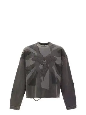REPRESENT Flag Distressed Sweatshirt