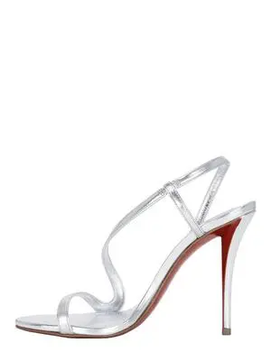 CHRISTIAN LOUBOUTIN Rosa Z 100 Sandal - Silver