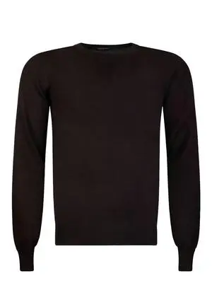 Tagliatore Crew-neck Sweater - Brown