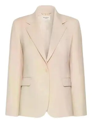 Max Mara Single-breasted Notched-lapel Blazer - Neutrals