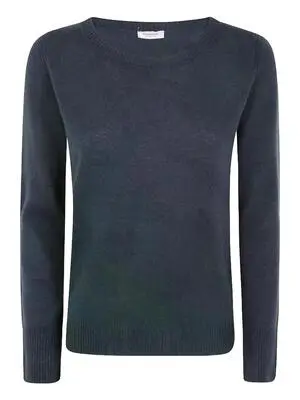 Rossopuro Fine-knit Cashmere Sweater - Blue