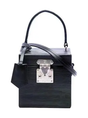 LOUIS VUITTON 2018 Epi Bleecker Box Satchel - Black