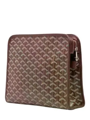 Goyard 2010-2026 Goyardine Jouvence Toiletry Pouch Gm Clutch Bag Red