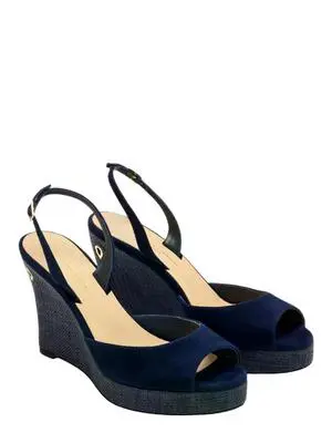 JENNIFER CHAMANDI Nino 105 Raffia Wedge Sandals