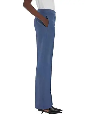 FERRAGAMO Pressed-crease Straight-leg Trousers - Blue