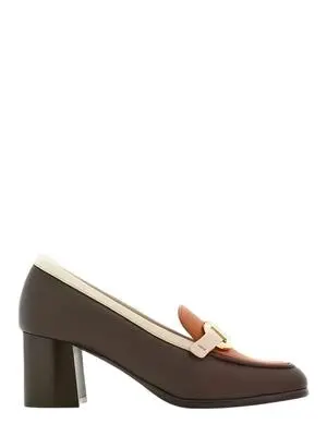 SALVATORE FERRAGAMO Gancini Buckle Leather Pumps