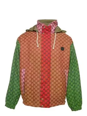 Gucci Gg Canvas Reversible Jacket Green
