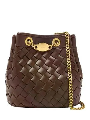 Jw Pei Yara Hand-woven Bucket Bag - Brown