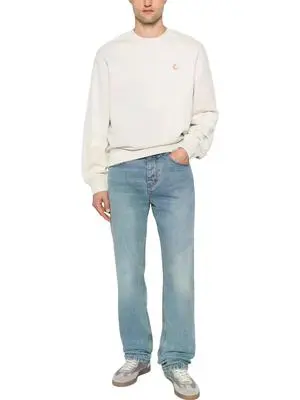 Maison Kitsuné Fox-patch Sweatshirt - Neutrals
