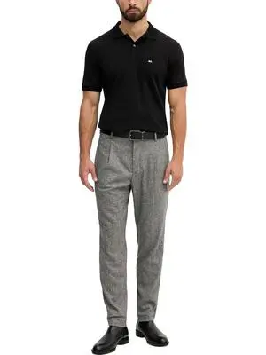 LINDBERGH Logo-embroidered Polo Shirt - Black