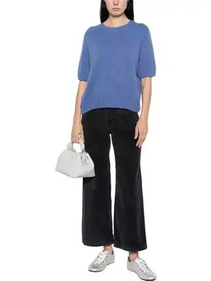 FIVE JEANS Lucia Corduroy Trousers - Black