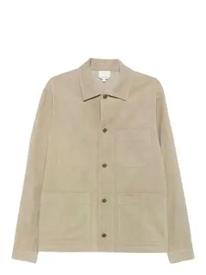 A.p.c. Rodney Corduroy Patch-pocket Shirt Jacket - Neutrals