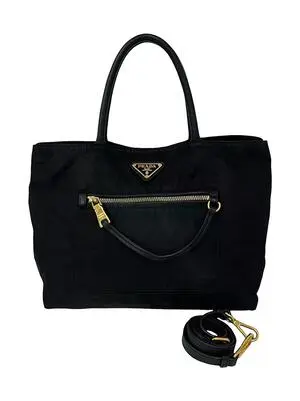 Prada 2013-2026 Tessuto Satchel - Black