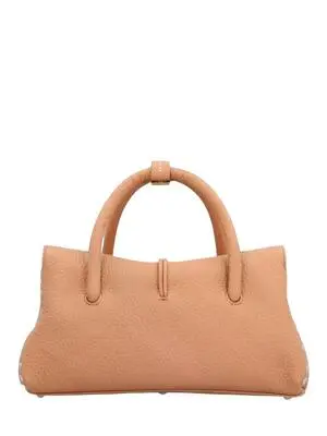 ZANELLATO Small Dotta Leather Tote Bag Neutrals