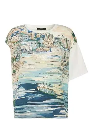 MAX MARA Landscape-print T-shirt