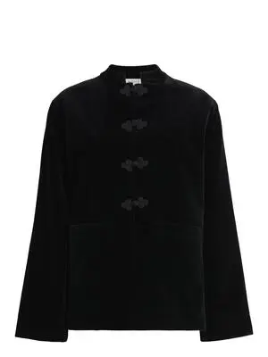 RÓHE Velvet Pankou-closure Jacket - Black