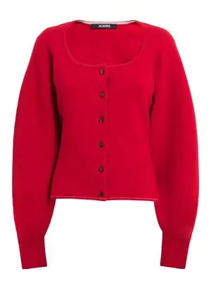 Jacquemus Wool-cashmere Tempo Cardigan - Red