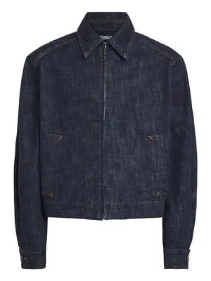 Jacquemus Logo Denim Jacket - Navy
