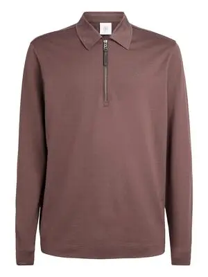 Bogner Bailey Long-sleeve Polo Shirt - Brown