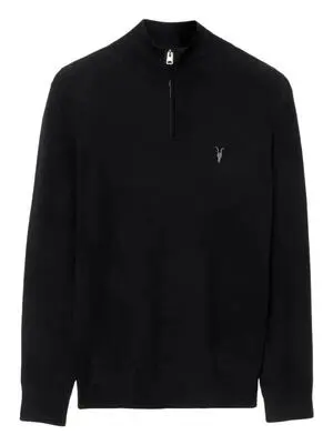ALLSAINTS Kilburn Funnel-neck Sweater - Black