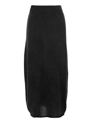 LAUREN MANOOGIAN Knitted Maxi Skirt - Black