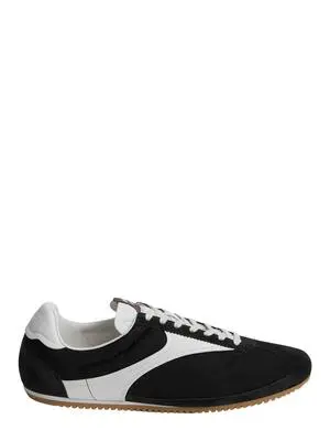 Bottega Veneta Suede-nylon Shot Sneakers - Black