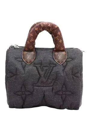 LOUIS VUITTON 2021-2026 Monogram Pillow Speedy Bandouliere 25 Satchel - Grey