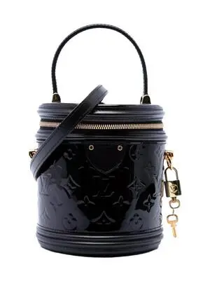 LOUIS VUITTON 2019 Monogram Vernis Cannes Satchel - Black