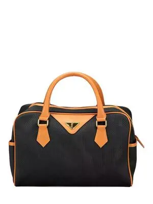 Saint Laurent 20th Century Pvc Boston Bag - Black
