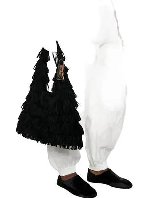 LA MILANESA Capucine Fringed Tote Bag - Black