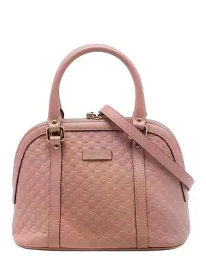 Gucci 2016-2026 Mini Microguccissima Dome Satchel Pink