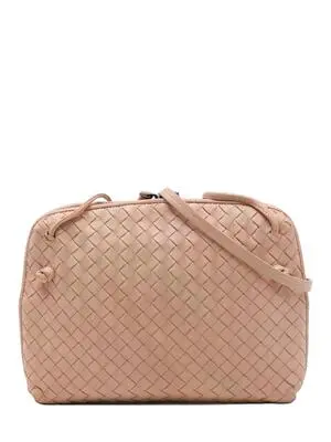 Bottega Veneta 2012-2026 Nappa Intrecciato Nodini Crossbody Bag - Pink