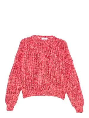 LISKA Chunky-knit Sweater - Red
