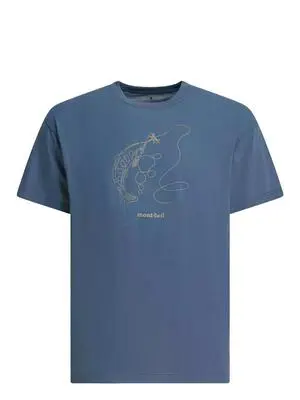 MONTBELL Wickron Graphic-print T-shirt - Blue