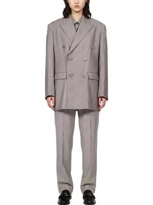 Issey Miyake Honest Ensemble Pleated Tailored Trousers - Grey