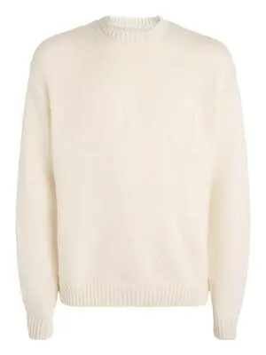 A.p.c. Wool Logo George Sweater - Green