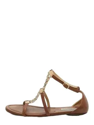 JIMMY CHOO Chain-link Strappy Sandals