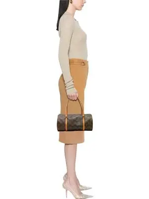LOUIS VUITTON 2004 Monogram Papillon 30 Handbag - Brown